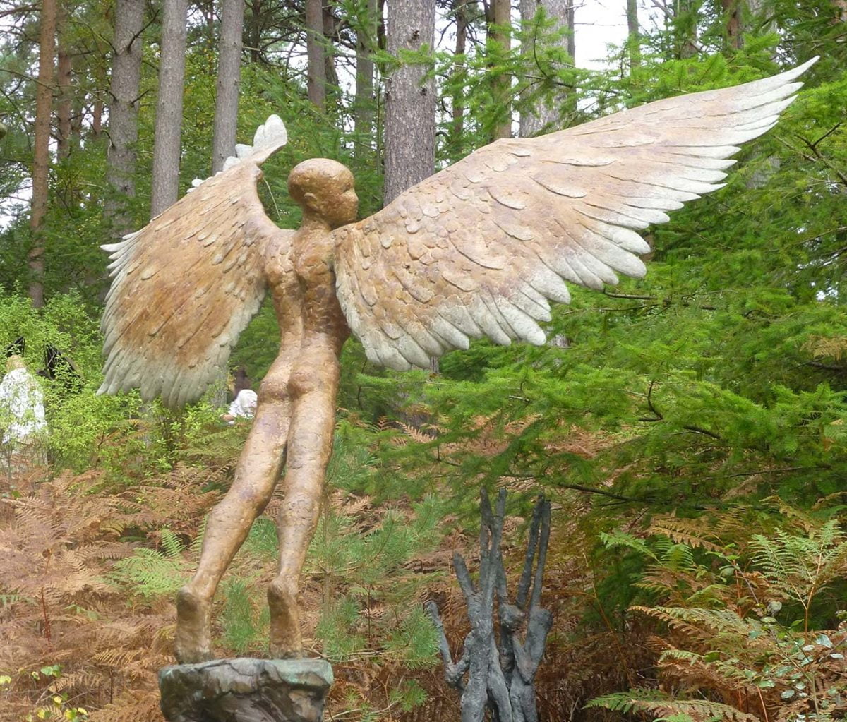 Icarus II | Garden Sculptures | Mythological Bronze Sculpture