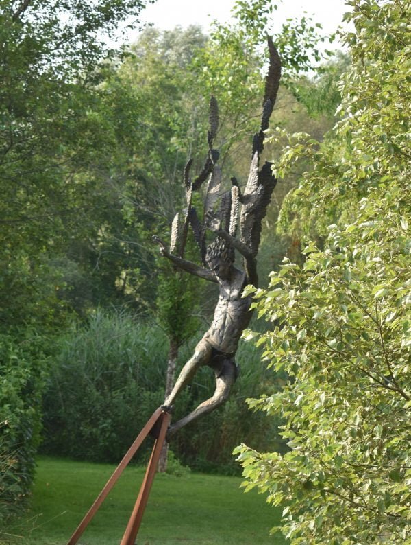 Icarus Fell (Amid Feathers) | Mythological Sculptures For Sale