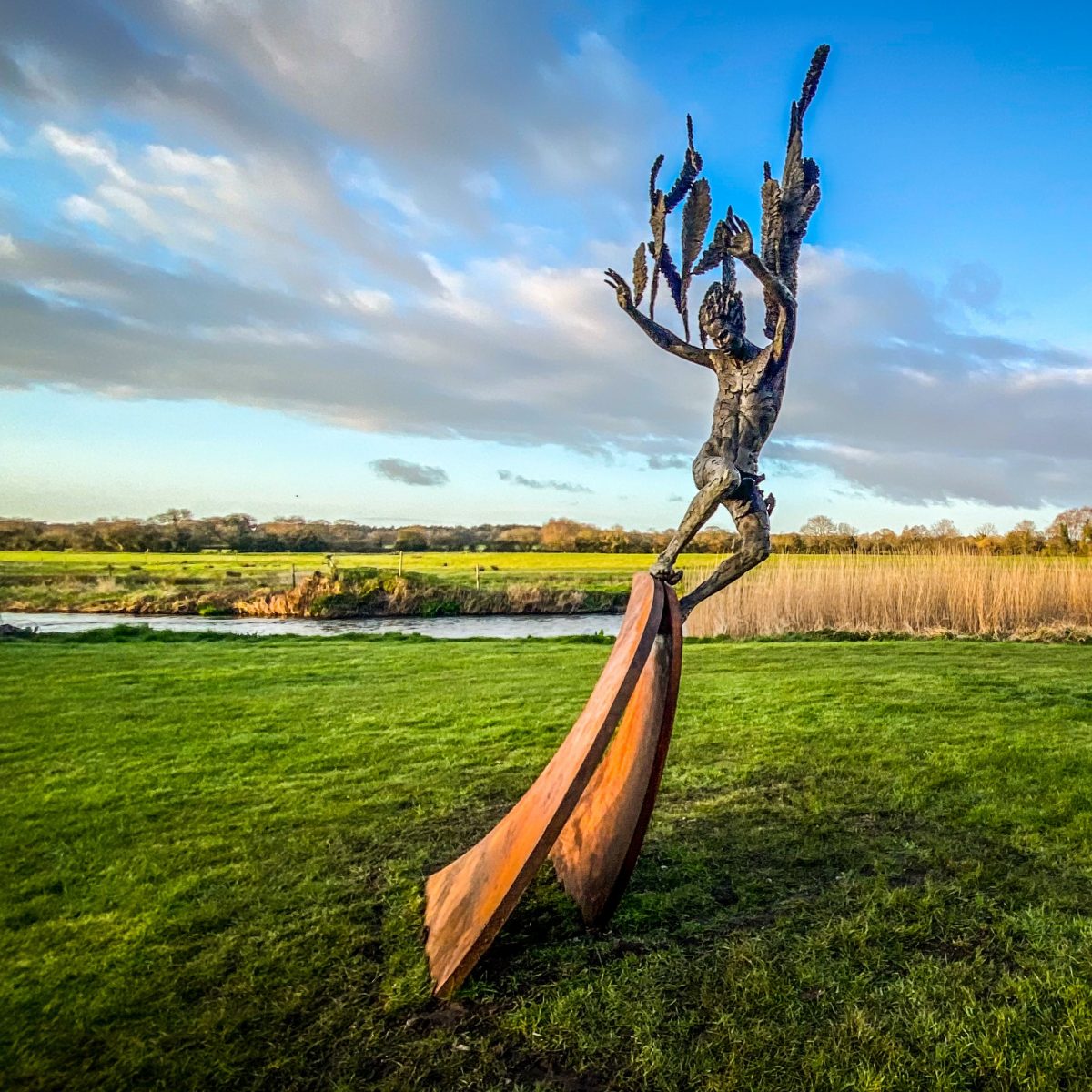Icarus Fell (Amid Feathers) | Mythological Sculptures For Sale